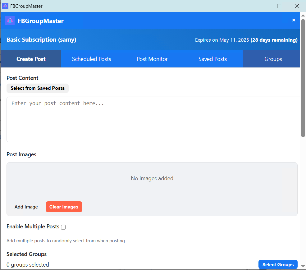 FBGroupMaster - Ultimate Facebook Group Management & Scheduling